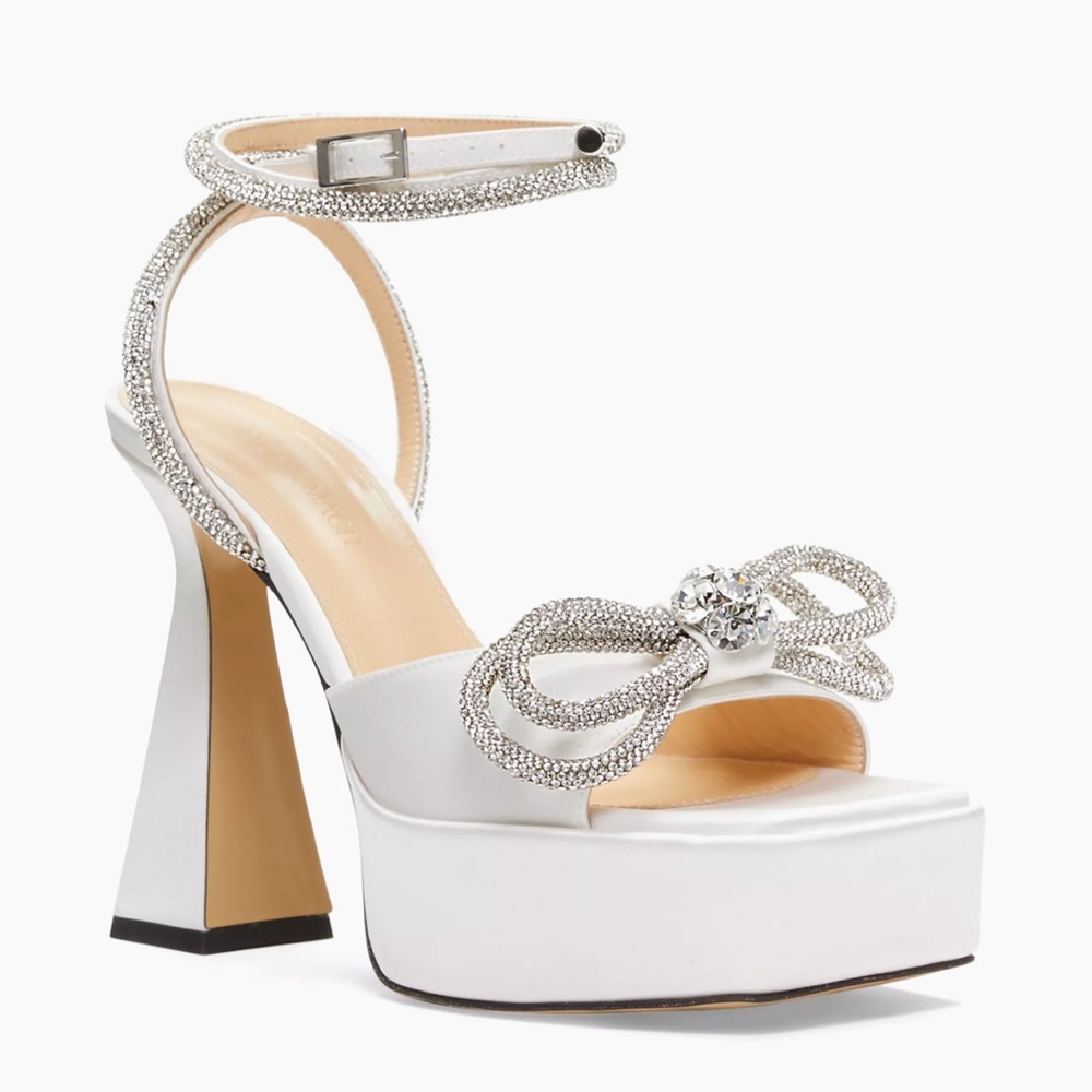 Mach & Mach Double Bow Platform Sandal - Gem